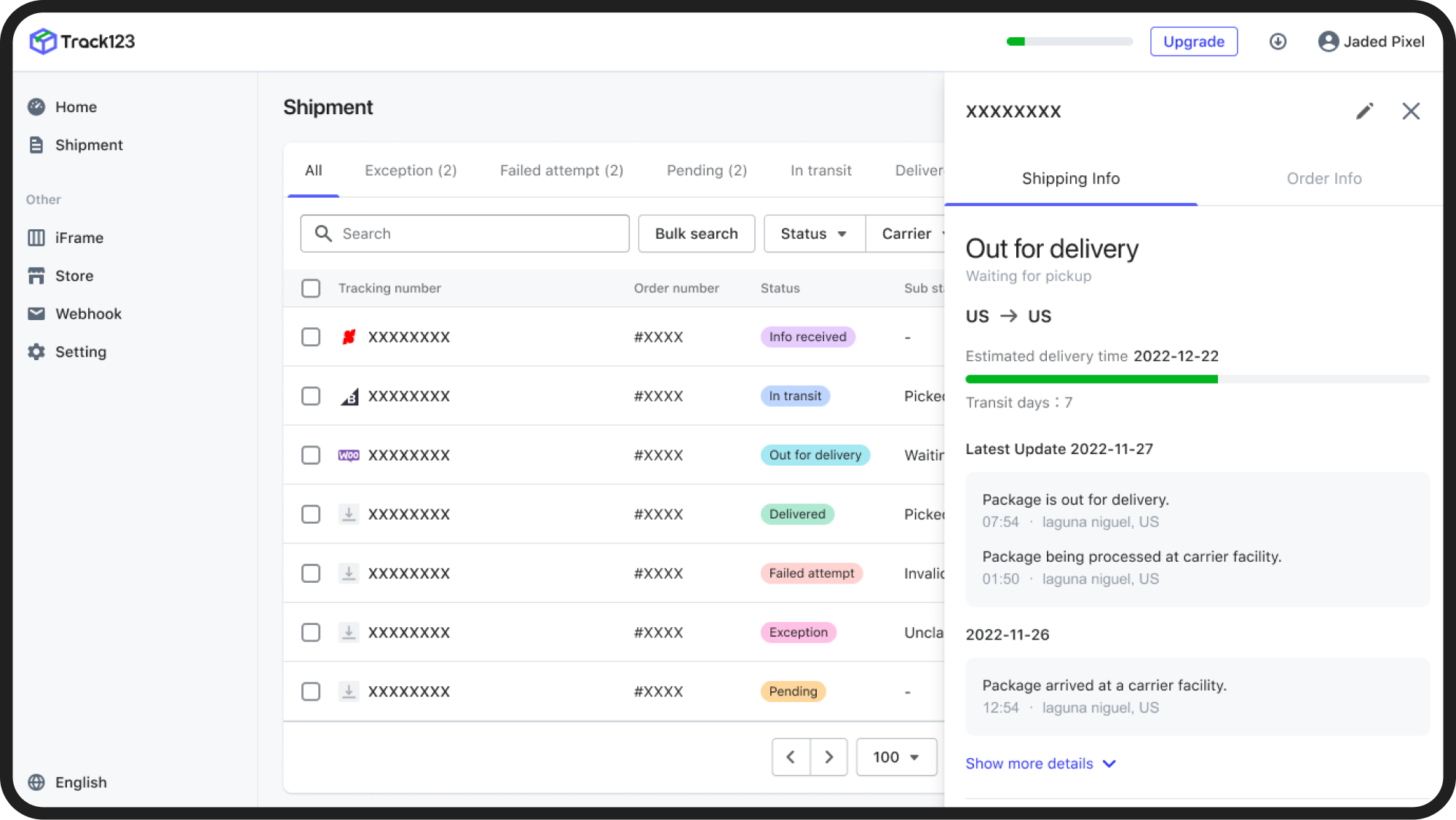Track your package anywhere, anytime